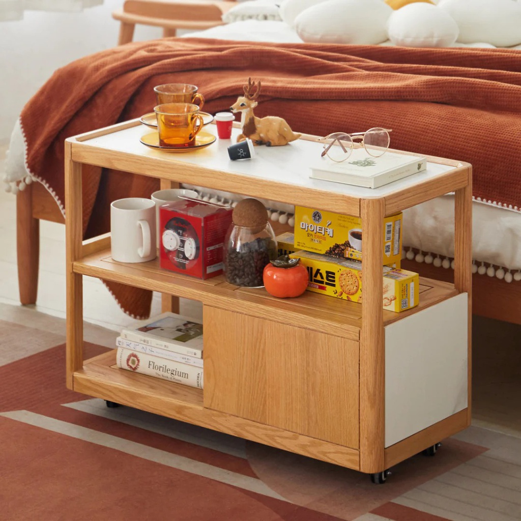 Bàn Tab Sofa Gỗ Sồi (Oak) Cao 50 Dài 68 Rộng 30 (cm) | Nhà Đỉnh